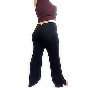 Everlast Loose Drawcord Yoga Soft Pants ~ 4 Way Stetchable Fabric ~ 32" inch Inseam (as1, Alpha, l, Regular, Regular, Black Color)