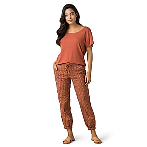 prAna Women's Foundation Slouch Top, Liqueur Heather, Large