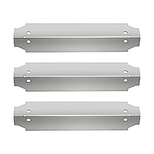 Kalomo Stainless Steel Grill Heat Plate Shield Burner Cover Heat Tent Flame Tamer, BBQ Gas Grill Replacement Parts for Dyna-Glo 3 Burner Open Cart Propane DGC310CNP-D, DGC310BNP-D, 13 7/10 × 3 1/5”