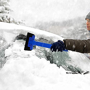 GARNECK Cleaning Tool Car Snow Shovel Plastic Anti-Slip Frost Snow Removal Shovel Removable Lightweight Ice Scraper Shovel Mud Removal Tool for Car Garden Camping Outdoor (Blue) Window Cleaner Tool