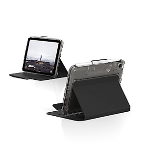 [U] by UAG Designed for iPad Mini Case (6th Gen, 2021) [8.3-inch Screen] Lucent Lightweight Ultra-Slim Shockproof Smart Folio Protective Cover with Auto/Sleep Wake & Pencil Holder, Black