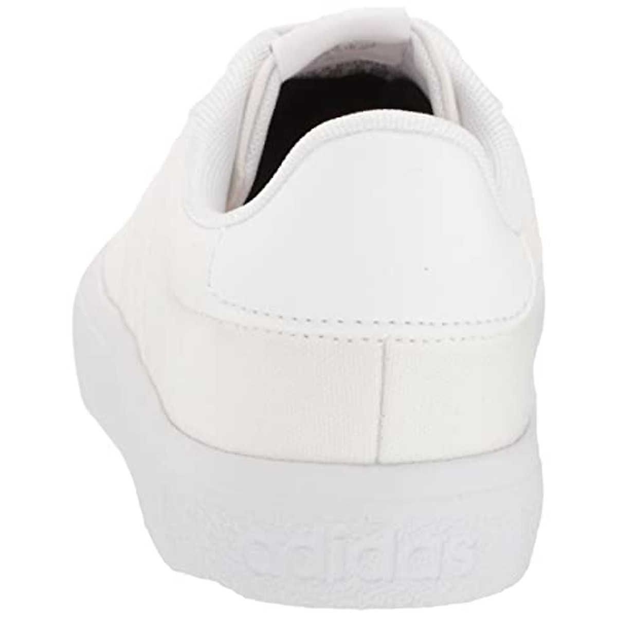 adidas Women's Vulc Raid3r Skate Shoe, White/White/Silver Metallic, 9