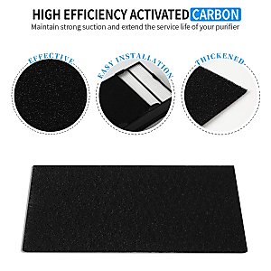 Gazeer True HEPA Filter B (4 Pack) + Carbon Pre Filter(4 Pack) Compatible with Holmes HAPF600 HAPF600D HAPF600D-U2,Replacement Holmes HEPA Air Filter