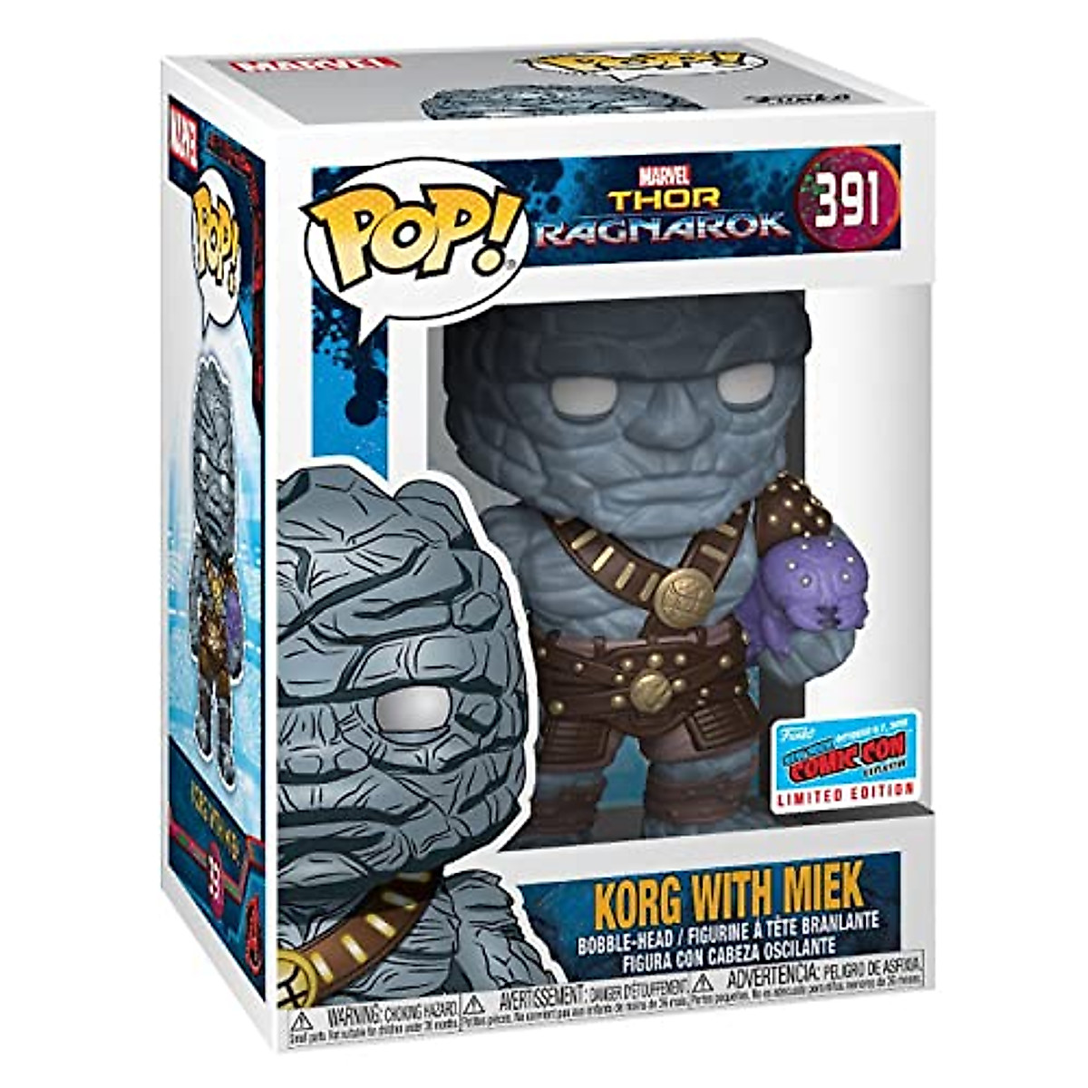 Funko POP! Bobble: Marvel: Thor Ragnarok: Korg w/Miek