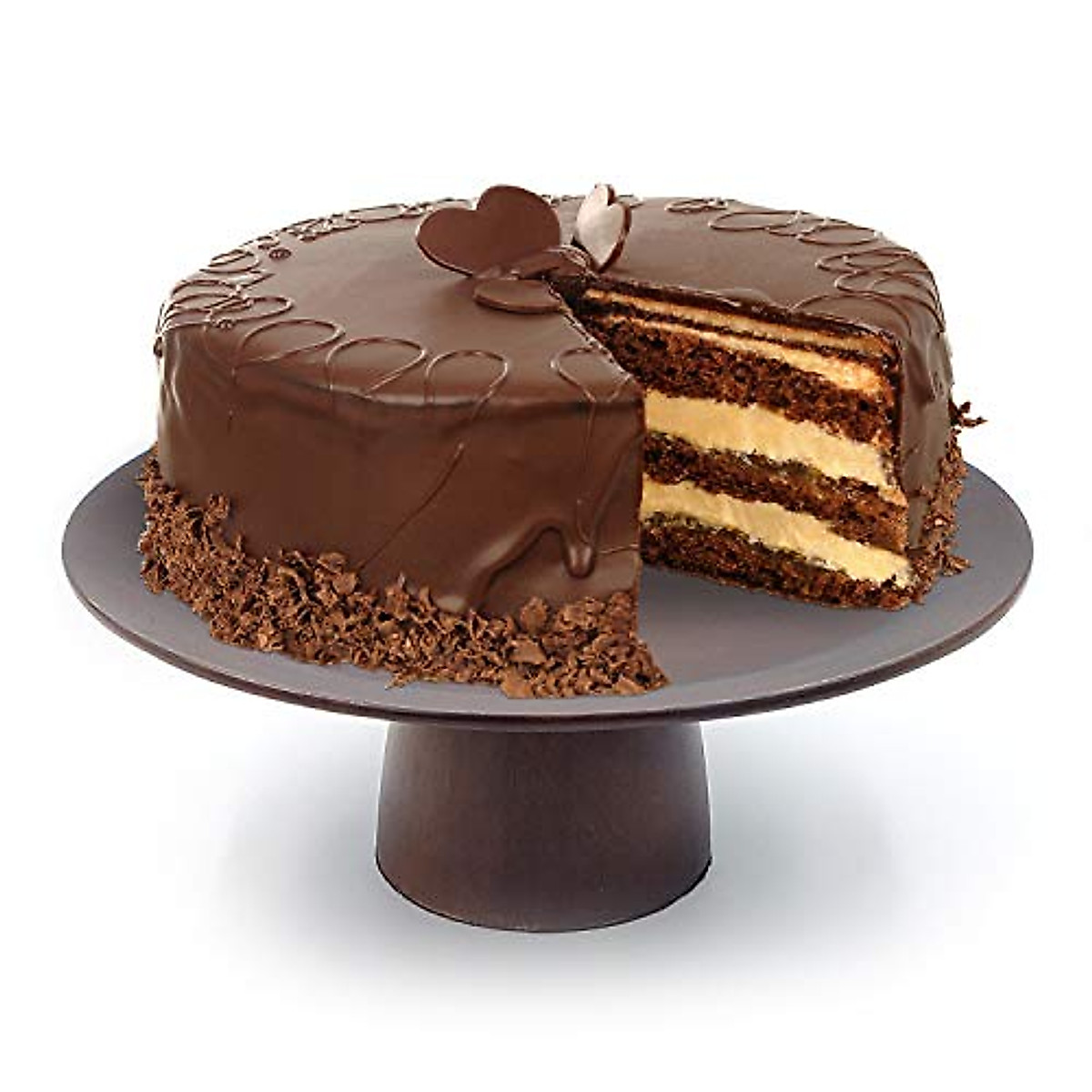 Premium Quality Natural Cake Stand, Cake Stand On Pedestal, Natural Cake Decorating Stand - 100% Natural Ideal for Use at Parties, Weddings, Restaurants (Acacia 10")