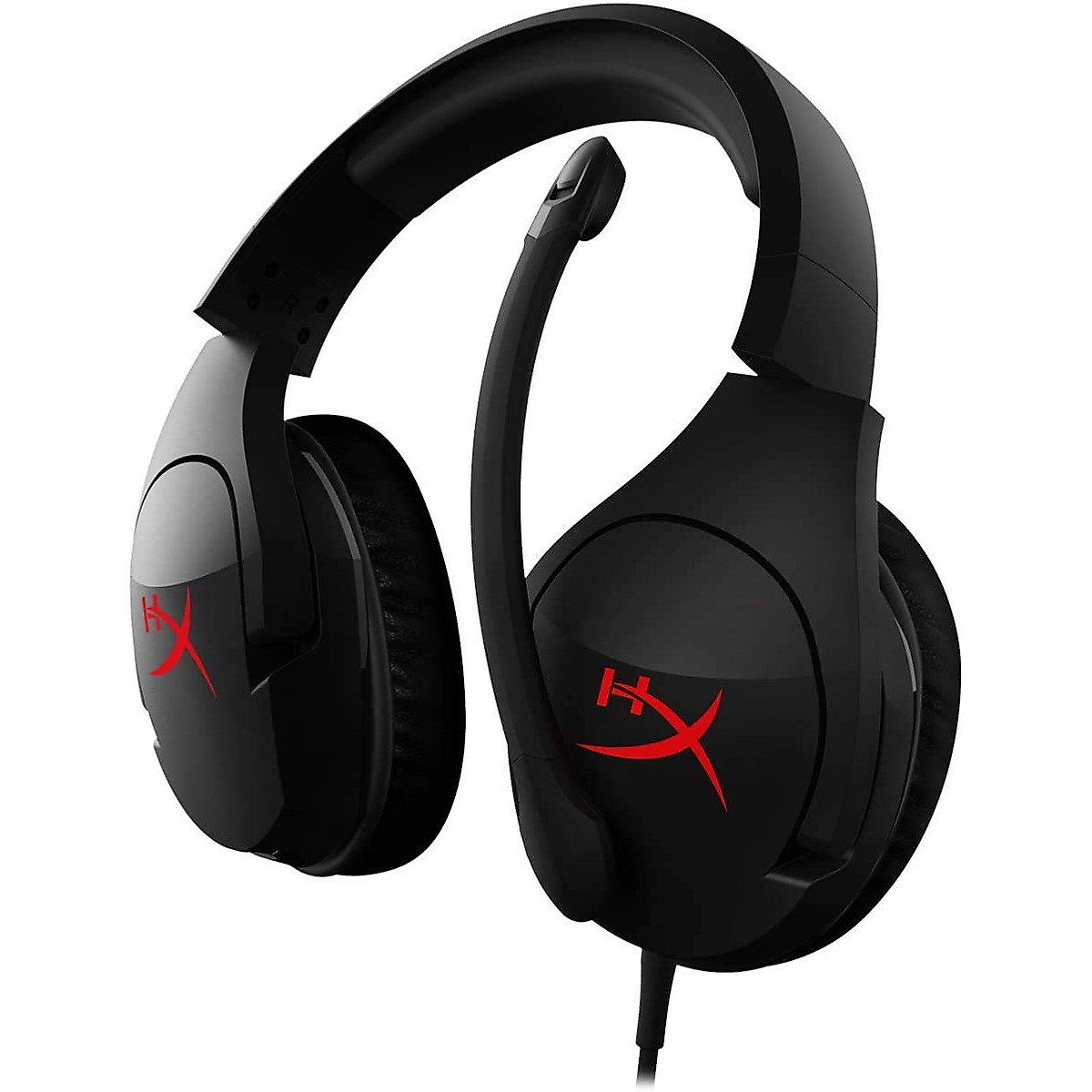 HYPERX Cloud Stinger Gaming Headset - Lightweight Design - Flip to Mute Mic - Memory Foam Ear Pads - Built in Volume Controls - Works PC, PS4, PS4 Pro, Xbox One, Xbox One S (HX-HSCS-BK/NA) (Renewed)