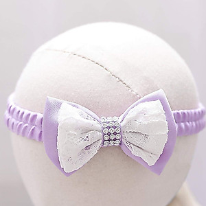 Dressy Daisy Baby Girls Wedding Flower Girl Lace Dress with Headband Special Occasion Pageant Birthday Party Dresses Size 6-12 Months Purple 426