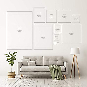 Deny Designs Kangarui Happy Hippo Blue Framed Mini Art Print, 4" x 3", Black