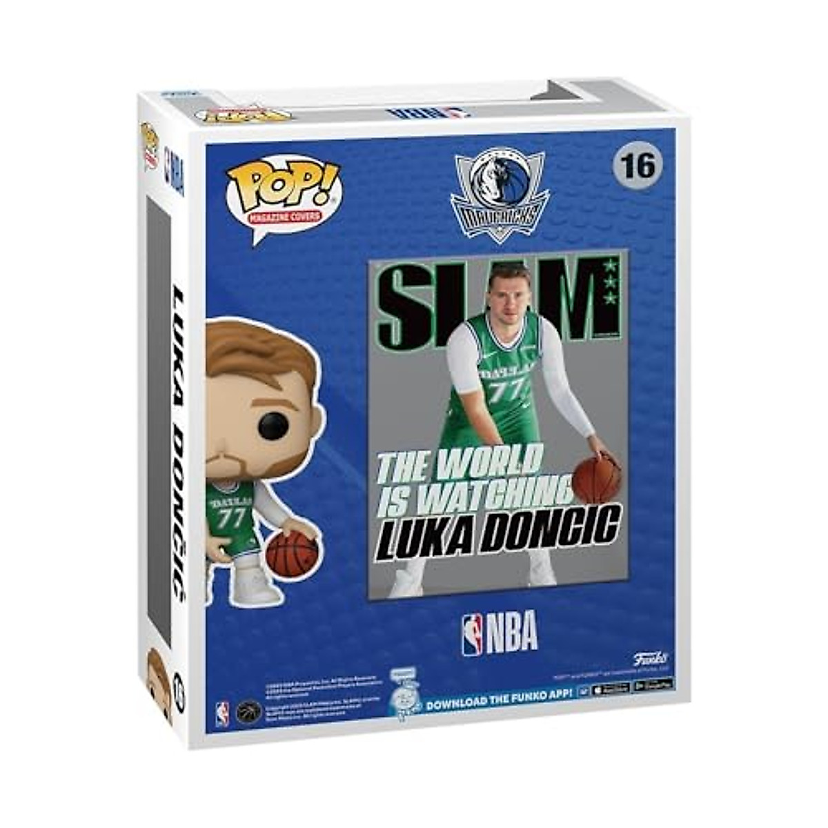 Funko POP! NBA Cover: Slam - Luka Doncic - Collectable Vinyl Figure - Gift Idea - Official Merchandise - for Kids & Adults - Sports Fans - Model Figure for Collectors and Display