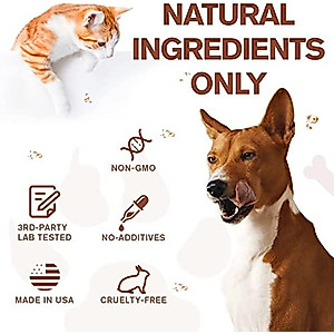 （2-Pack） Hemp Oil for Dogs Cats - Calming Drops Dog Relaxants - Help Pets Anxiety Stress Hip & Joint Pain Arthritis Sеizures Rеlief - Skin Нiр Jоint Hеalth - Organic Pet Hemp Oil Drops