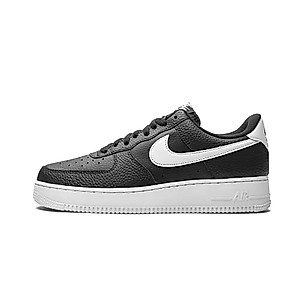 NIKE Men's Low-Top Sneakers Basketball Shoe, Black White, 14