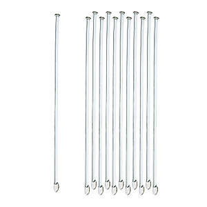 EISCO 10PK Glass Stirring Rods, 7.9" - Spade & Button Ends, 6mm Diameter - Excellent for Laboratory or Home Use - Borosilicate 3.3 Glass