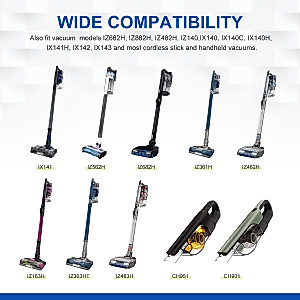 LANMU Wall Mount Holder Compatible with Shark IX141 IZ562H IZ682H IZ361H IZ462H IZ163H IZ363HT IZ483H Pet Cordless Stick Vacuum, Ultracyclone CH951 CH901 and Dyson V10 V11 V12 V15 Outsize Vacuum