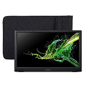 Acer PM161Q bu Portable Monitor 15.6" Full HD (1920 x 1080) (USB Type-C for Video/Power & Micro USB for Supplemental Power),Black