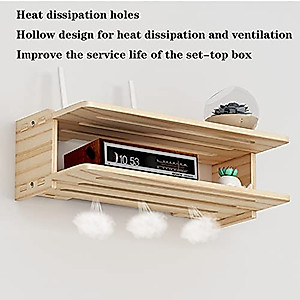 WiFi Storage Box TV Set-top Box Hidden Shelf Wireless Router Rack Network Set-top Box shelter Box Home Desktop Organized Wall Shelf