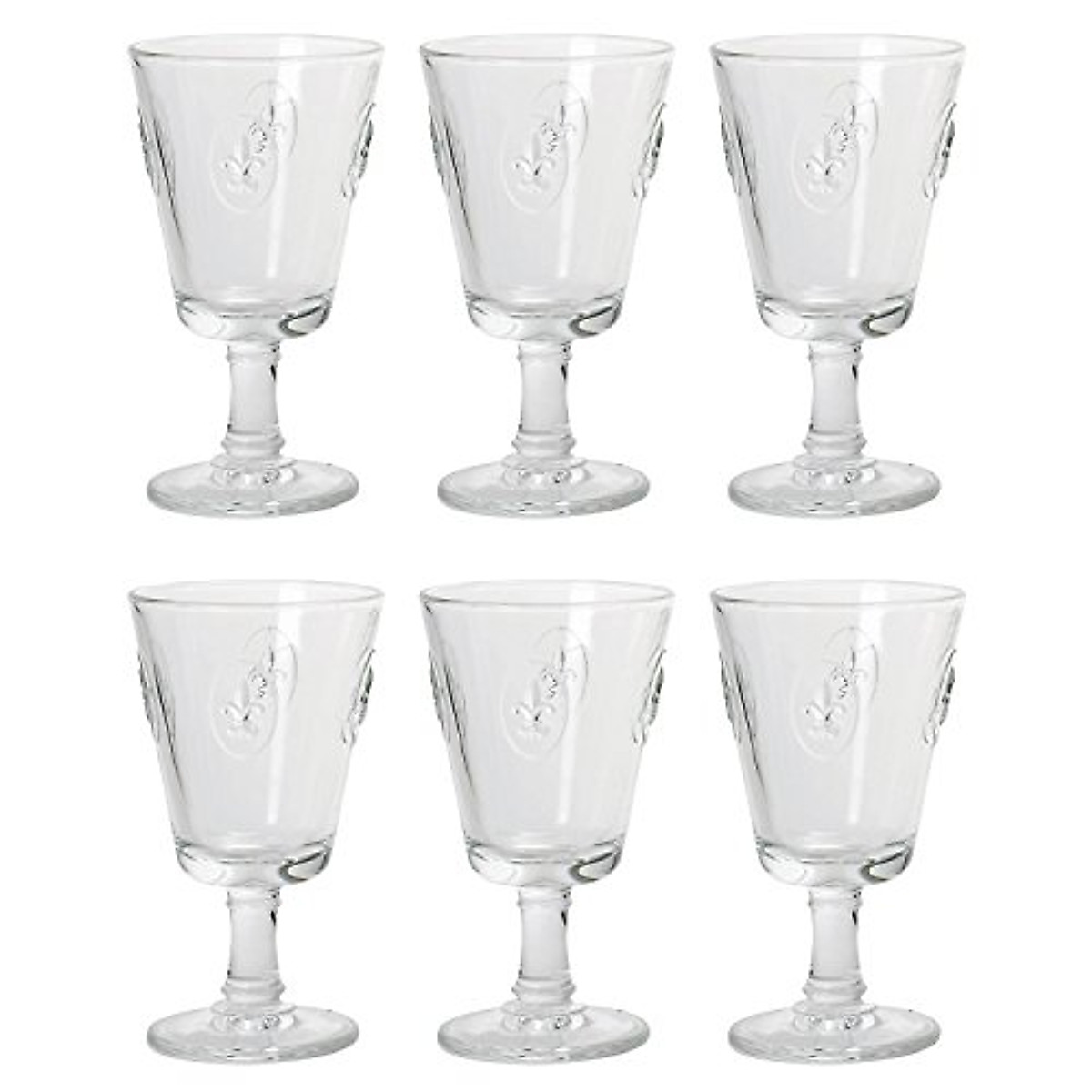 Fleur de Lys Stemmed Wine Glass by La Rochere - Set of 6