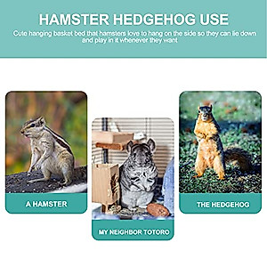 PATKAW Hanging Hamster Bed Rat Hammock House Bedding Small Pet Animals Cage Nest Habitats Hanging Basket Warm Bed for Guinea Pig Rat