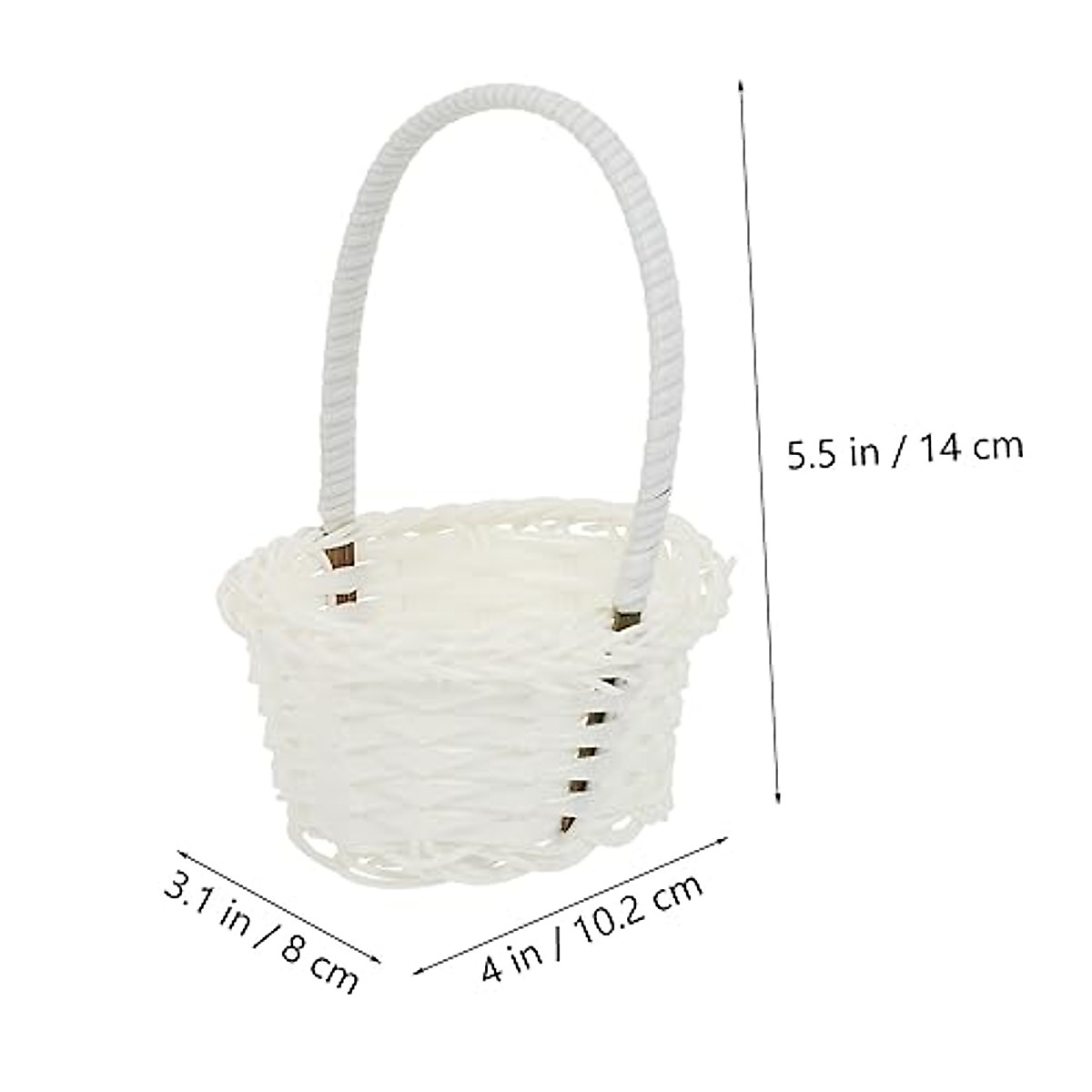 Cabilock 30 pcs rattan basket woven baskets picnic baskets kid basket girls crafts candy gift storage basket vintage hamper basket gingham basket miniature food basket decorative basket egg