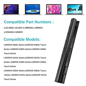 L12L4E01 G400S Laptop Battery for Lenovo G50 G50-30 G50-45 G50-70 G50-80 G405s G410s S410P S510P G500s G505s G510s Z710 L12S4E01 L12S4A02 L12M4A02 4ICR17/65 Z710p Z70-70 Z70-80 Z50 Z710 Z50-75