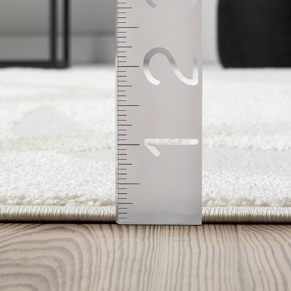 Abani Nomad Cream & Beige Area Rug 5' x 8' for Living Room, Bedroom - Chic Abstract Pattern - Durable & Easy to Clean