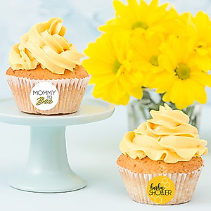 270 PCS Bee Baby Shower Decorations Stickers, Bee Candy Stickers, Baby Shower Stickers, Baby Shower Candy Stickers. (Bee Decorations (018))