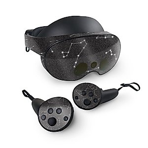 MightySkins Glossy Glitter Skin Compatible with Meta Quest Pro - Constellations | Protective, Durable High-Gloss Glitter Finish | Easy to Apply, Remove, and Change Styles | Made in The USA
