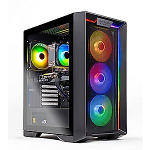 Skytech Gaming Nebula Gaming PC Desktop – Intel Core i3 12100F 3.3 GHz, NVIDIA RTX 3050, 500GB NVME SSD, 16GB DDR4 RAM 3200, 600W Gold PSU, Wi-Fi, Windows 11 Home 64-bit