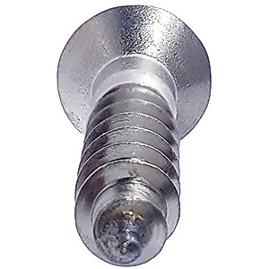 #10 x 1" Flat Head Wood Screws, Phillips Drive, Type 316 Marine Grade Stainless Steel, Partial Thread, Bright Finish, Quantity 25 by Fastenere