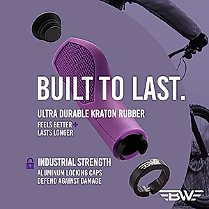 BW USA Ergo-Lock 2.0 Grips – Dual Lock-On MTB Bike Handlebar Grips - Lime/Black