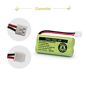 GEILIENERGY BT18433 BT28433 BT184342 BT284342 BT1011 BT-1011 Replacement Battery Compatible with Cordless Phone CS6209 CS6219 CS6229 DS6151 89-1330-01-00 CPH-515D (Pack of 4)