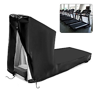 Treadmill Cover, Non-Folding Running Machine Protective Cover, Waterproof Dustproof Treadmill Covers with Zipper for Home Gym Indoor Outdoor(66”L x 30”W x 55”H)
