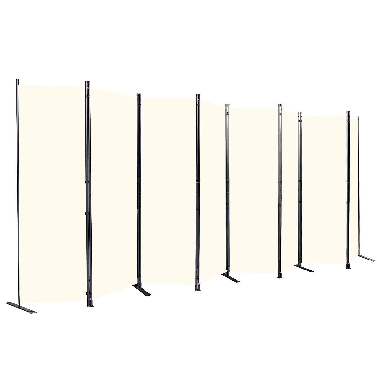 Room Divider 6FT Portable Room Dividers and Folding Privacy Screens, 176'' W Fabric Divider for Room Separation, 8 Panel Partition Room Dividers Freestanding Wall Divider Screen for Dorm Studio Office