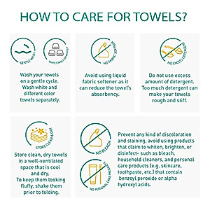 kathy ireland® 100% Cotton Hand Towels Set, 4 Piece Bathroom Towels, Ultra Soft, Highly Absorbent Luxury Hotel & Spa Towels Large Hand Towel, 600 GSM (Aqua)