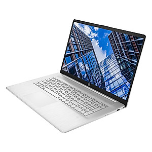 HP 17.3" FHD Laptop, AMD Ryzen 5-5500U Processor(Beats Intel i7-1065G7), 16GB RAM, 512GB PCIe SSD, AMD Radeon Graphics, HD Webcam, Fingerprint Reader, Win 11 Pro, Silver, 32GB USB Card