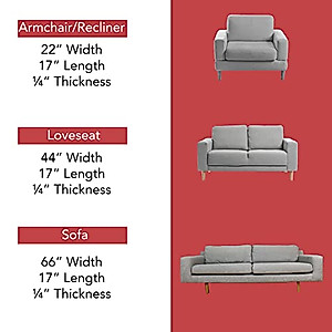 LAMINET Deluxe Extra Thick Sagging Furniture Cushion Support Insert| Seat Saver| New and Improved| Extend The Life of Your Sofa| 60% Thicker - Sofa - 17" L x 66" W