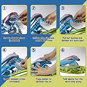 Halovin Candy Land Letter Balloons for Candy Theme Party, Rainbow Candy Land Balloons for Wonka Party (Colorful)