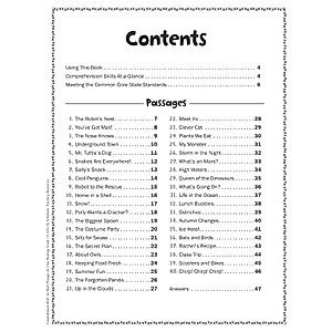 Comprehension Skills: Short Passages for Close Reading: Grade 1
