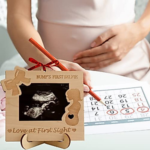 Heart's Sign Love at First Sight Ultrasound Frame | Mom To Be and Pregnant Mom Gifts | Sonogram Picture Frames | New Mom Gifts For Women Sonogram Frame