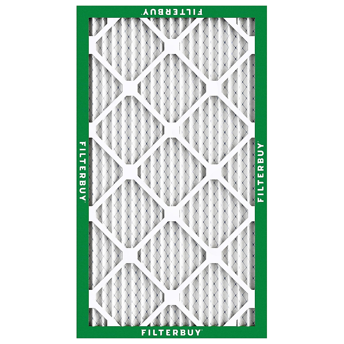Filterbuy 14x30x1 Air Filter MERV 8 Dust Defense (6-Pack), Pleated HVAC AC Furnace Air Filters Replacement (Actual Size: 13.88 x 29.88 x 0.75 Inches)