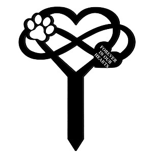 Memorial Pet Grave Markers Pet Memorial Stake Dog Claw Sympathy Grave Plaque Stake Dog Cemetery Garden Stake Memorial Grave Stake Waterproof Garden Grave Decor for Pets Outdoors Yard Remembrance