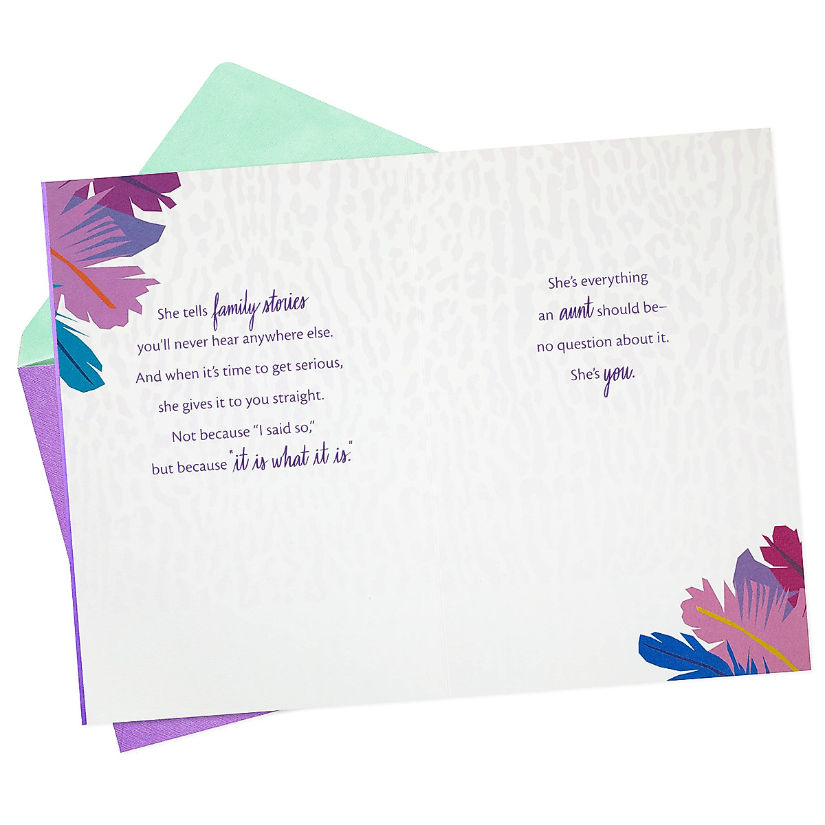 Hallmark Card for Aunt for Birthday, Thinking of You, Congrats, or Any Occasion (Extra Fun)