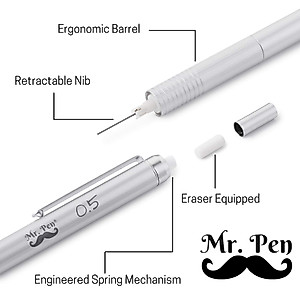 Mr. Pen- Metal Mechanical Pencils 0.5, Mechanical Pencils, Drawing Mechanical Pencils, Mechanical Pencils for Artists, Sketching Mechanical Pencils, Lead Pencil, Mechanical Drawing Pencils