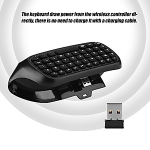 Portable Mini Bluetooth Gaming Keyboard Chatpad for One Controller