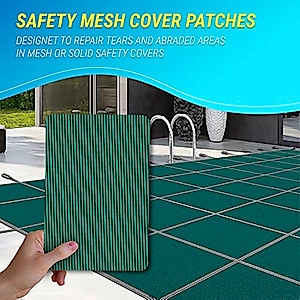 Pool Patch Repair Kit, Pool Cover Patch 12 x 8 Self Adhesive, Swimming Pool Patch Repair Kit 3 pcs