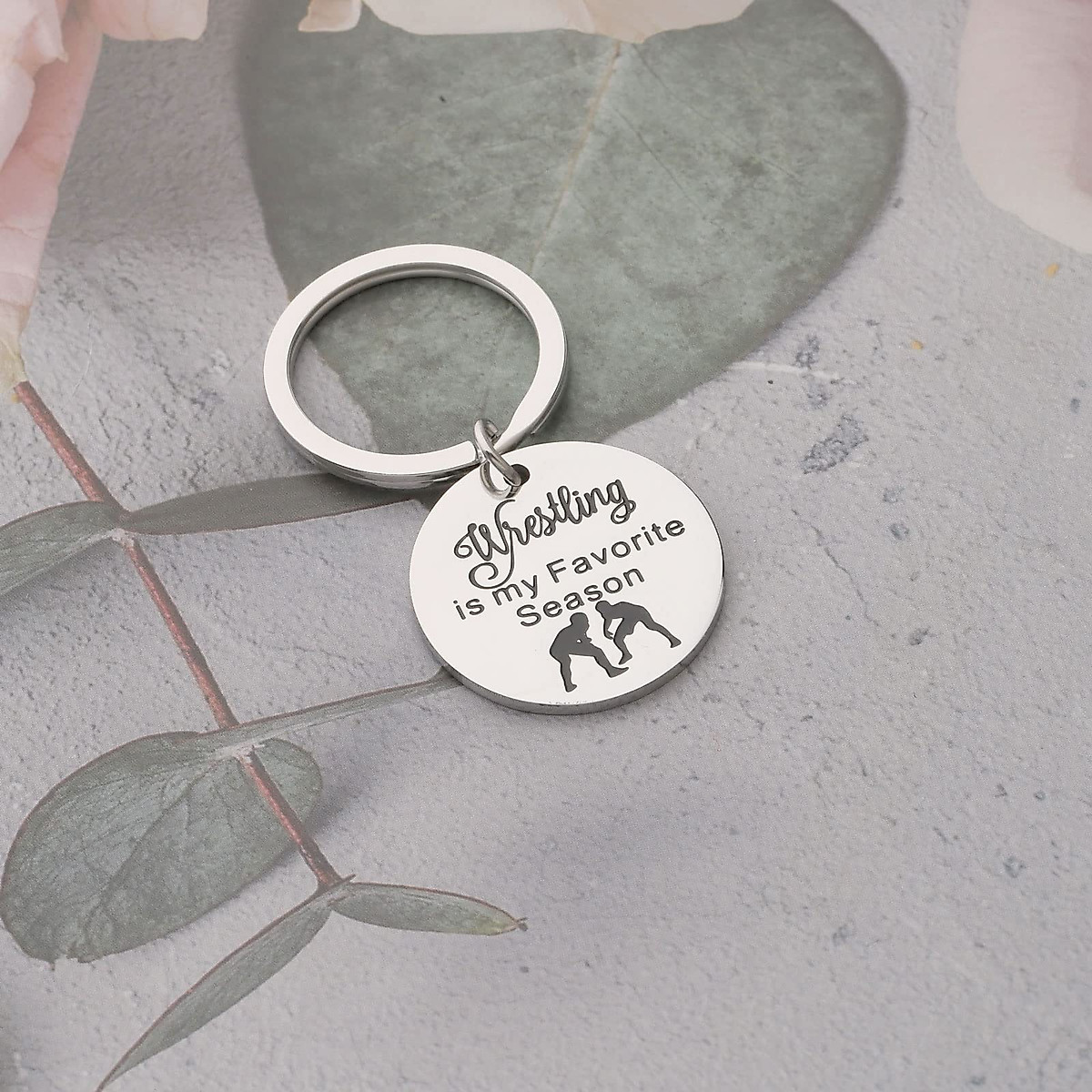 bobauna Werstling Keychain Wrestler Gift Wrestling Is My Favorite Season Wrestling Gift (werstling keychain)