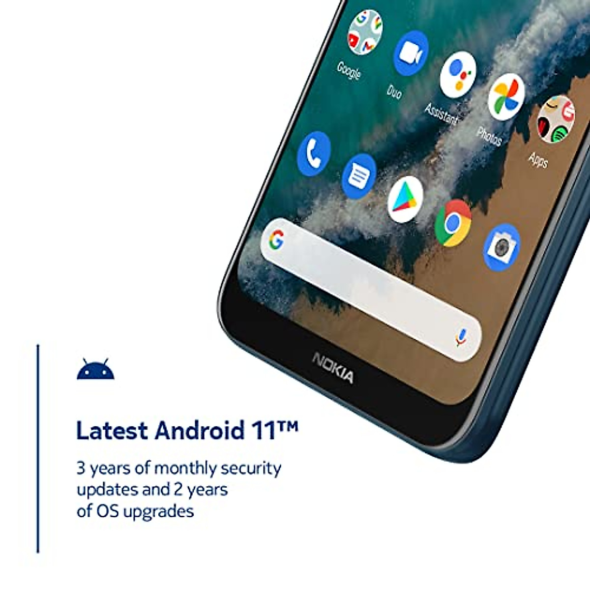 Nokia G50 5G | Android 11 | Unlocked Smartphone | US Version | 4/128GB | 6.82-Inch Screen | 48MP Triple Camera | Ocean Blue