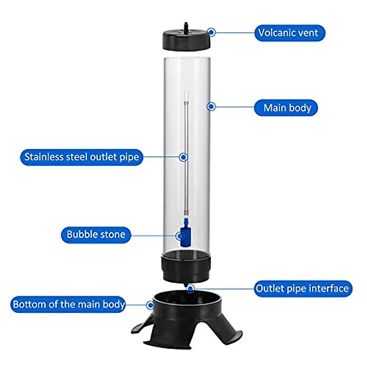 Shrimp Eggs Hatcher Incubator Prawn Incubator Artemia Eggs Hatchery Kit Aquarium Fish Tank Hatch Tool for Aquarium Brine Shrimp Eggs