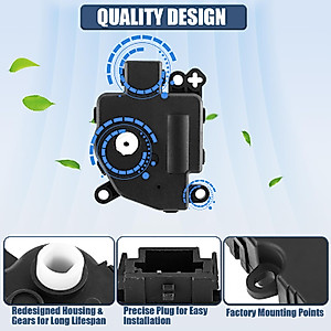 LCWRGS HVAC Blend Door Actuator Compatible with Jeep Grand Cherokee 2011 2012 2013, Dodge Durango 2011-2013, Heater Air Door Actuator, Replace OE 604-045, 68079488AA, 68079488AB