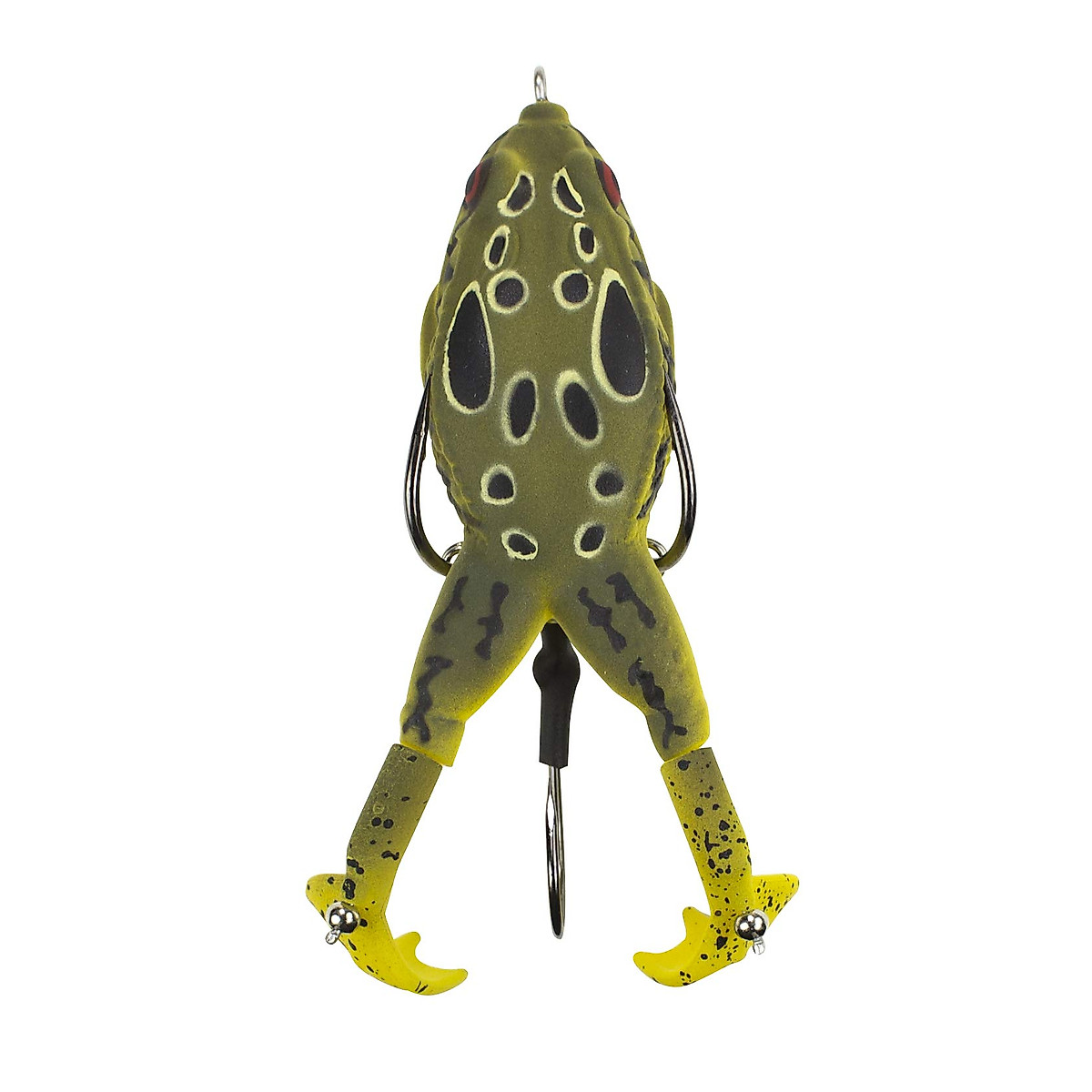 LUNKERHUNT Frog Fishing Lure for Bass Fishing | Realistic Frog Lure with Prop Action (Cane) | Best Topwater Lure Trout and Pike, Fish Bait with Hollow Body, Weedless Hooks