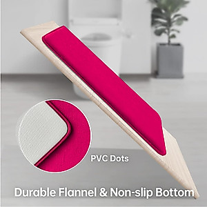 Red Bathroom Rugs Comfort Memory Foam 3 Piece Non-Slip Bath Mats, Absorbent Shaggy Rugs, Machine Wash, Perfect Plush Bathroom Mats, Bathroom Carpets Set with U-Shaped Toilet Bath Mats